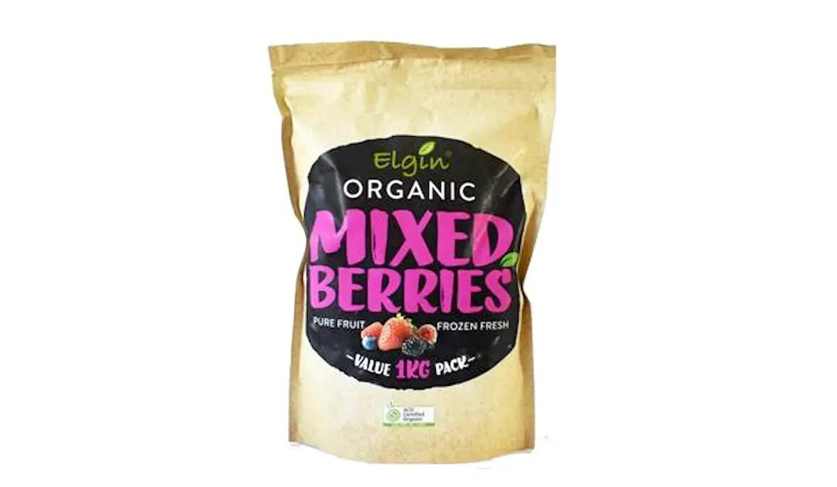 Elgin Organic - Frozen Mixed Berries - 1kg Bulk Pack - Bello Food Box ...
