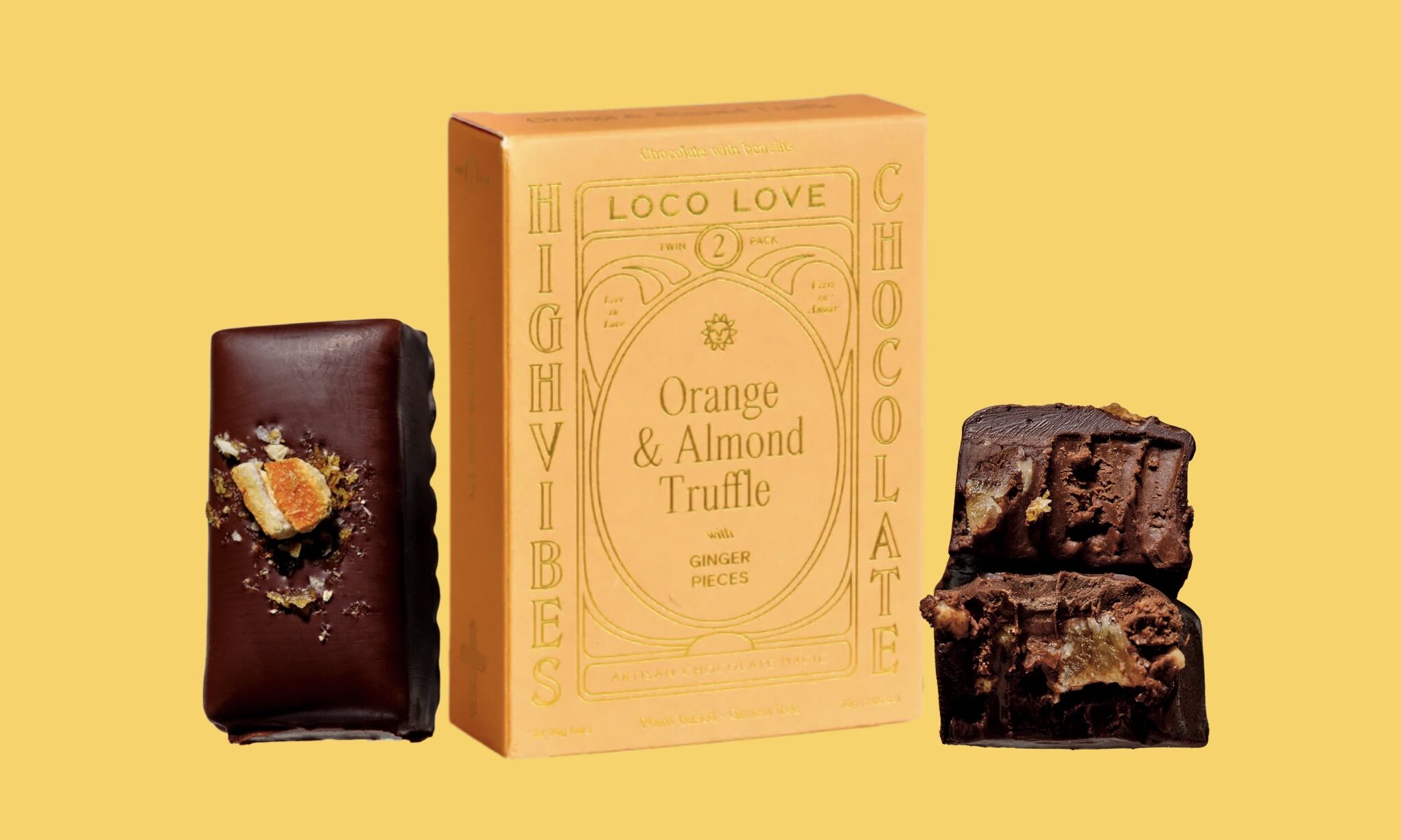 Loco Love - Orange Ginger Almond Truffle - TWIN Pack - Bello Food Box ...